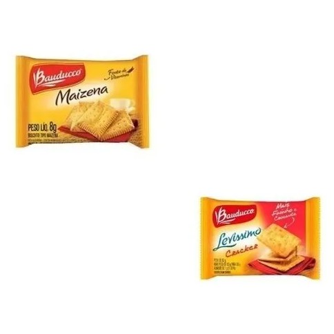 50un Biscoitos Maizena / Cream Cracker Bauducco Sache 11,5g | Shopee Brasil