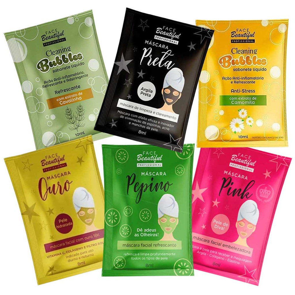 MÁSCARA FACIAL - FACE BEAUTIFUL | Shopee Brasil
