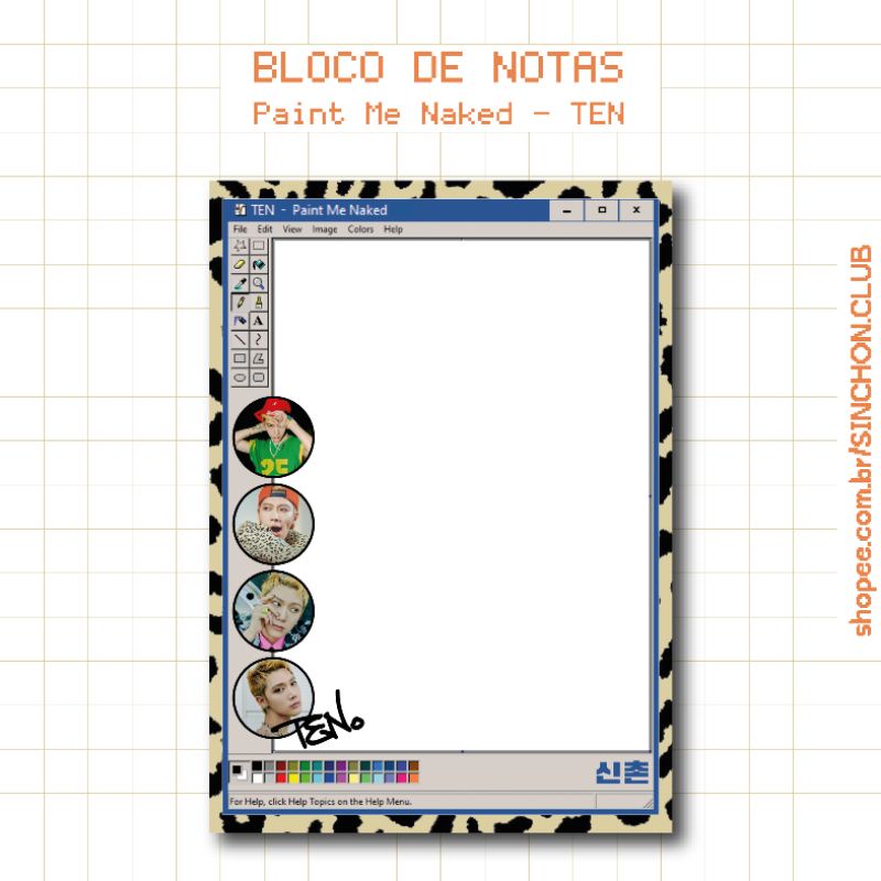 Bloco de Notas Paint - Ten Chittaphon | Shopee Brasil