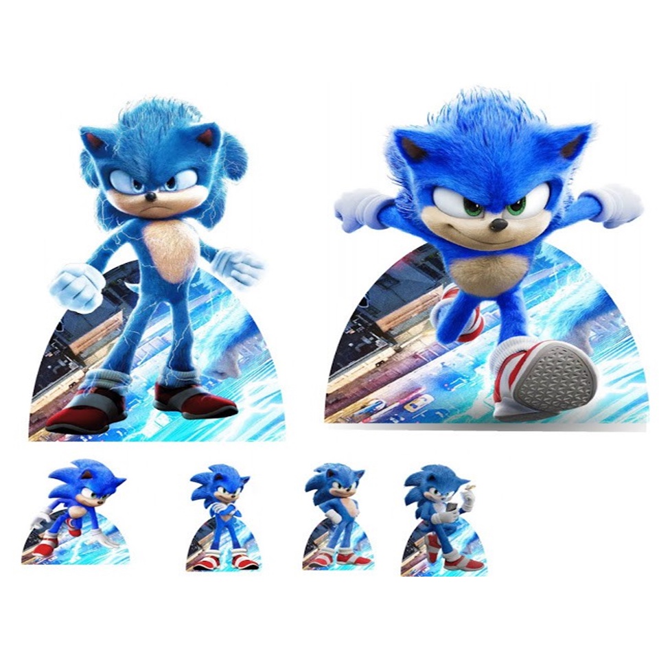 Kit Sonic Novo 6 Displays De Mdf De 20cm | Shopee Brasil