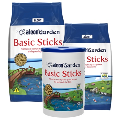 Alcon Garden Basic Sticks 1,5kg - Ração Extrusada Para Peixes De Lagos ...