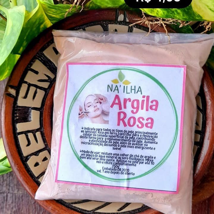 Argila Rosa - pacote de argila rosa 200g | Shopee Brasil