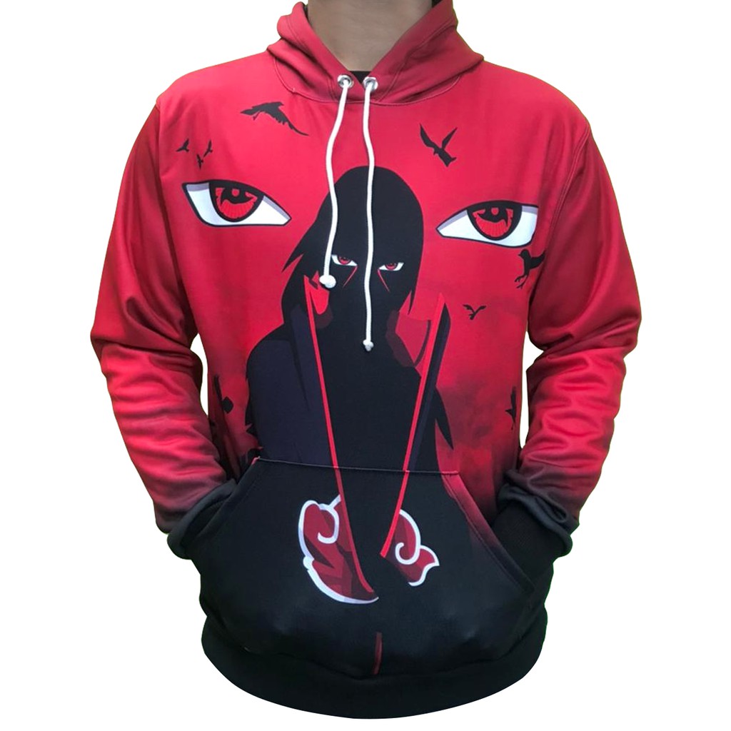 Jaqueta Uchiha Sasuke Itachi Akatsuki Anime Moletom + Brinde | Shopee ...