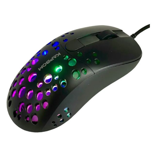Mouse Gamer USB Colmeia Super Leve Furado RGB 3200 DPI | Shopee Brasil