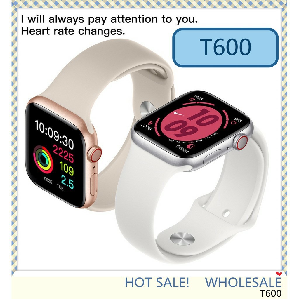SmartWatch T600 Lite PK IWO 12 Pro Watch Series 44MM IOS Android ...