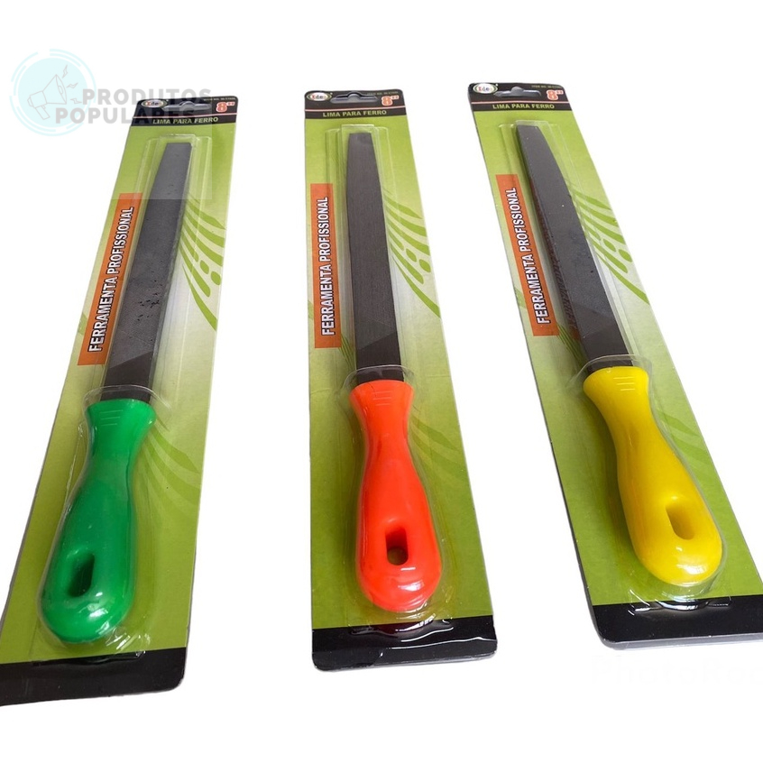 Lima De Ferro Chata 8" Polegadas Profissional | Shopee Brasil