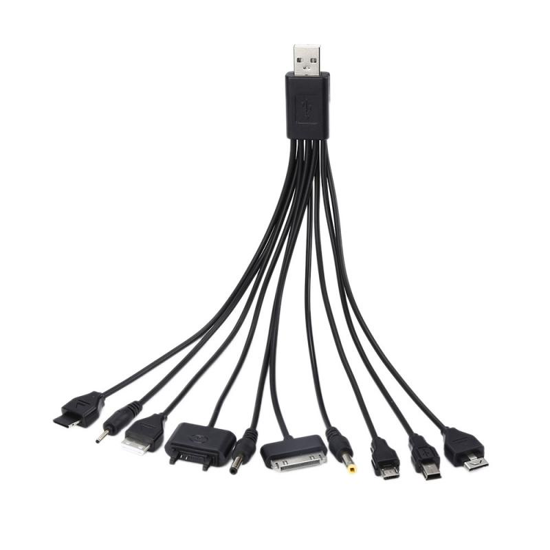Cabo Usb Universal 10 Em 1 Com 10 Cabos Para Celular Smartphone ...