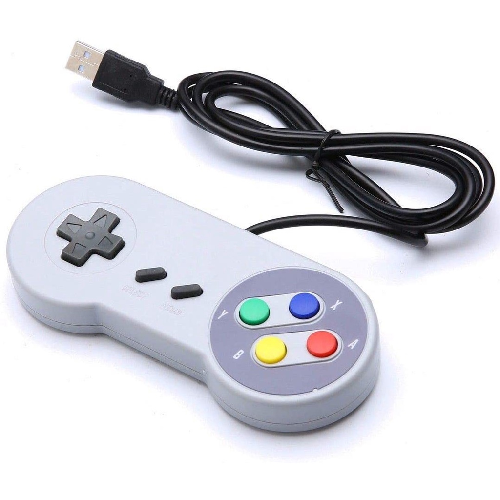 Controle Joystick Usb Super Nintendo Snes Pc Jogos Emulador | Shopee Brasil