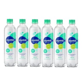6 Água Crystal Sparkling Gaseificada Sabor Limão 510 Ml | Shopee Brasil