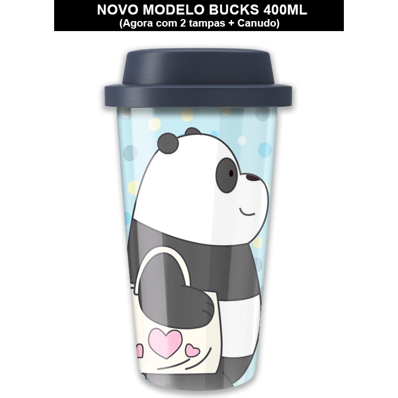 Copo URSO SEM CURSO PANDA 400ml | Shopee Brasil