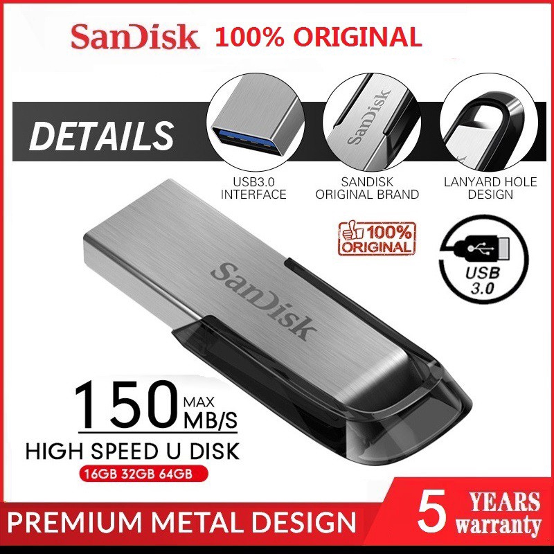 PenDrive Original SanDisk USB 3.0 de Alta Velocidade de Transferência ...