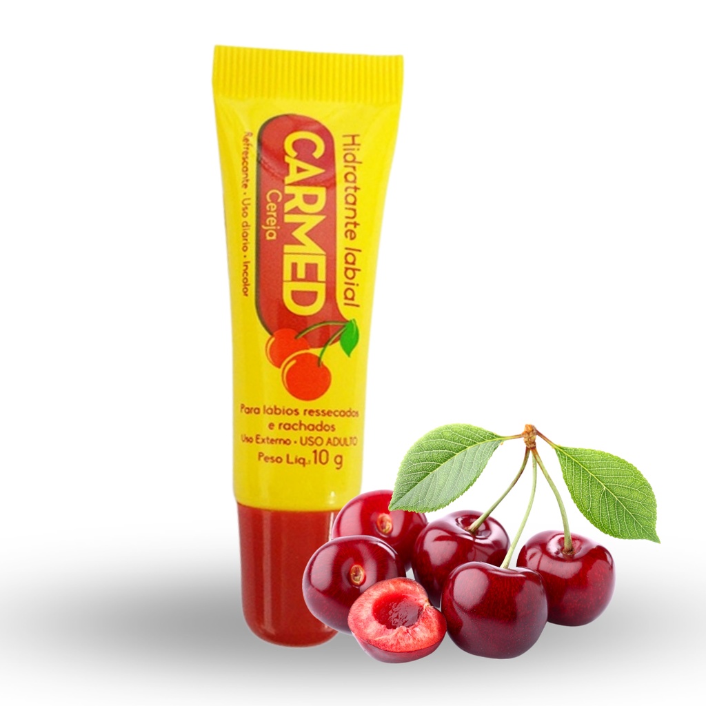 Carmed Hidratante Labial Sabor Cereja Cimed 10g | Shopee Brasil