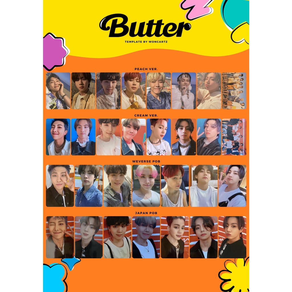 BTS Butter Photocards Artist Trading Cards Art & Collectibles etna.com.pe