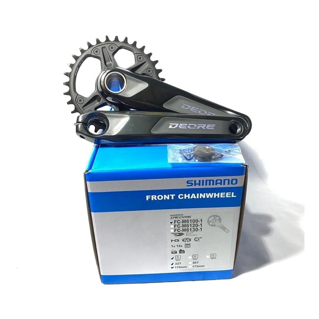 Pedivela Shimano Deore Fc-m6100 12v Coroa 32d 170mm | Shopee Brasil