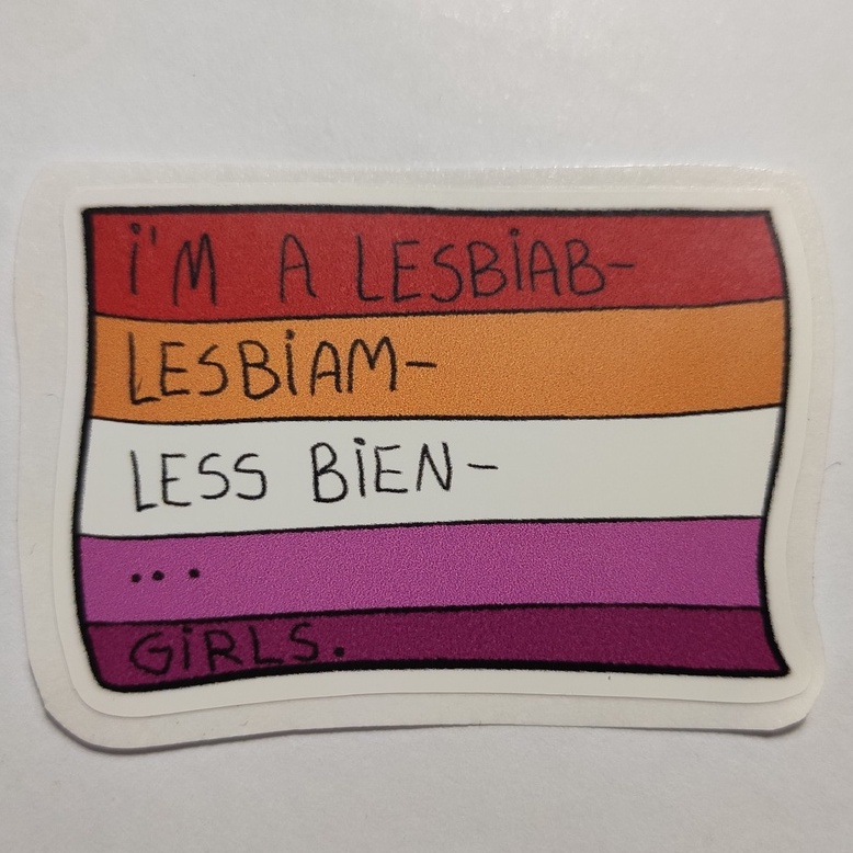 Adesivo Less Bien - Lesbian Pride | Shopee Brasil