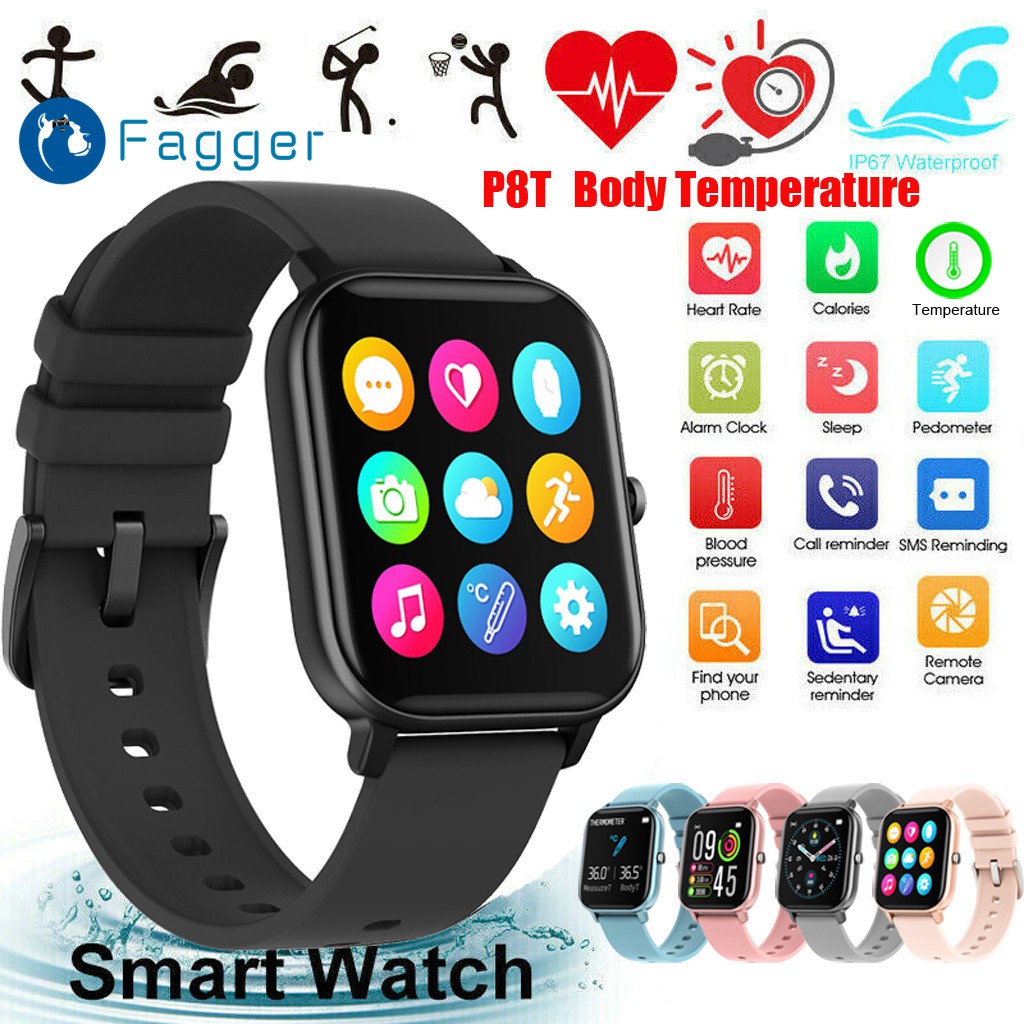 Fagger-- X - - X - P8 Pro Smart Watch Masculino / Smart Temperatura ...
