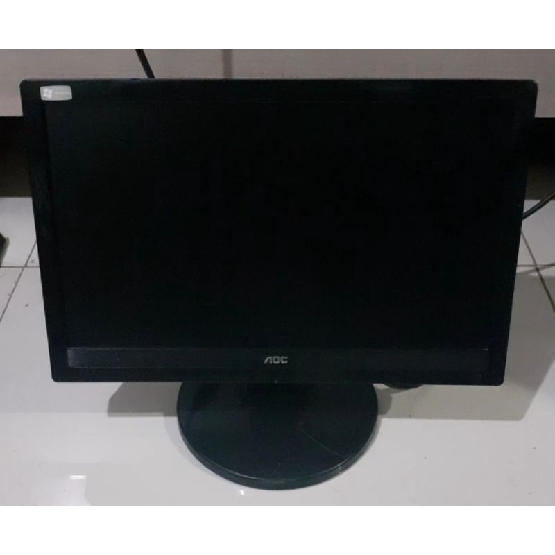 Monitor Aoc 1619swa 17 Pol Lcd Revisado Widescreen Em Ótimo Estado Pouco Uso | Shopee Brasil