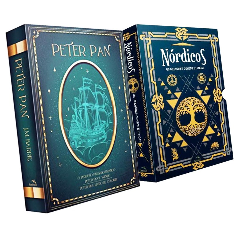 Combo Box Peter Pan + Box Nórdicos - 5 livros | Shopee Brasil