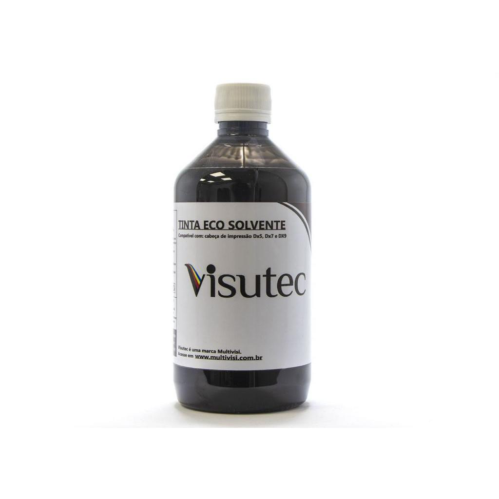 Tinta Eco Solvente para Plotters 500ml Preto VISUTEC | Shopee Brasil
