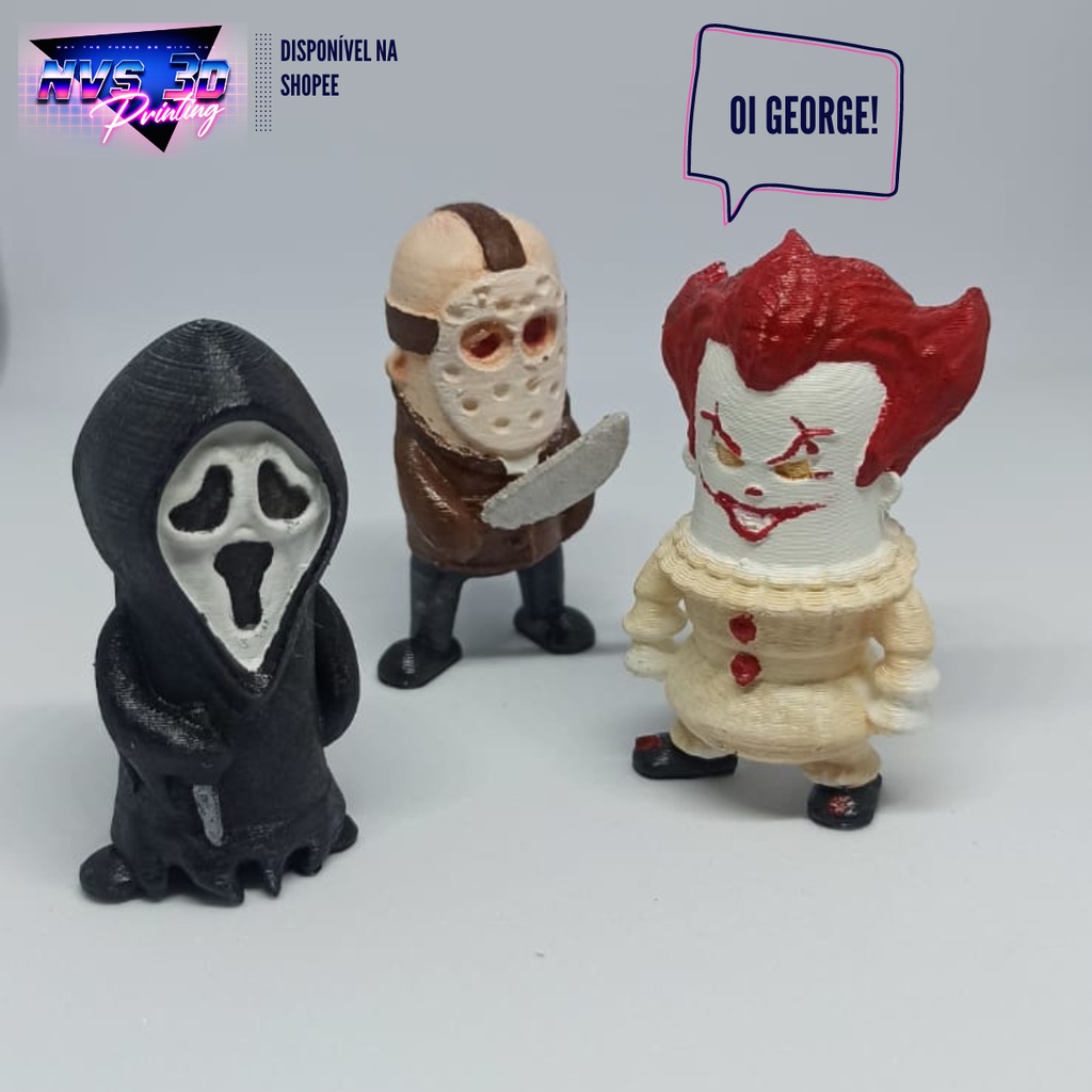 Boneco - Filmes de Terror - Jason Pennywise Panico Scream | Shopee Brasil