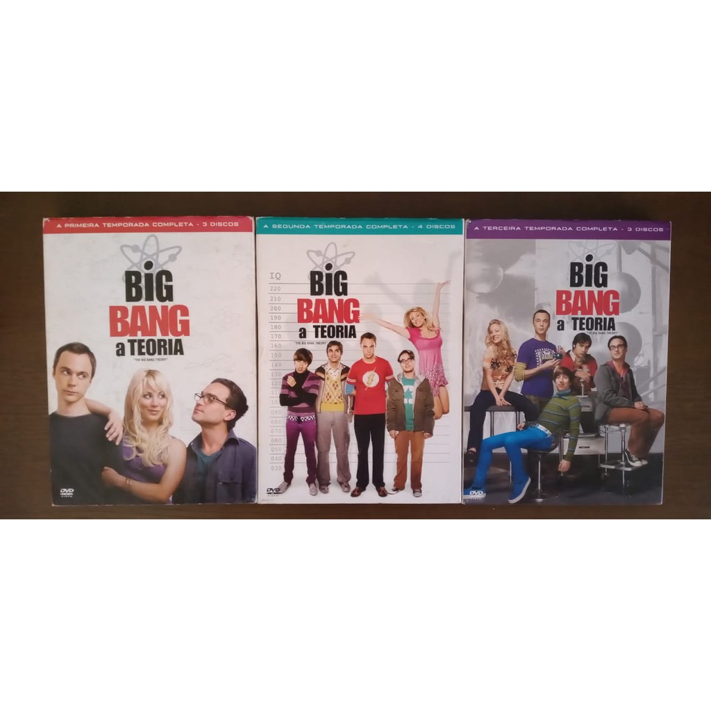 Lote DVD The Big Bang Theory 1/2/3 temporadas | Shopee Brasil