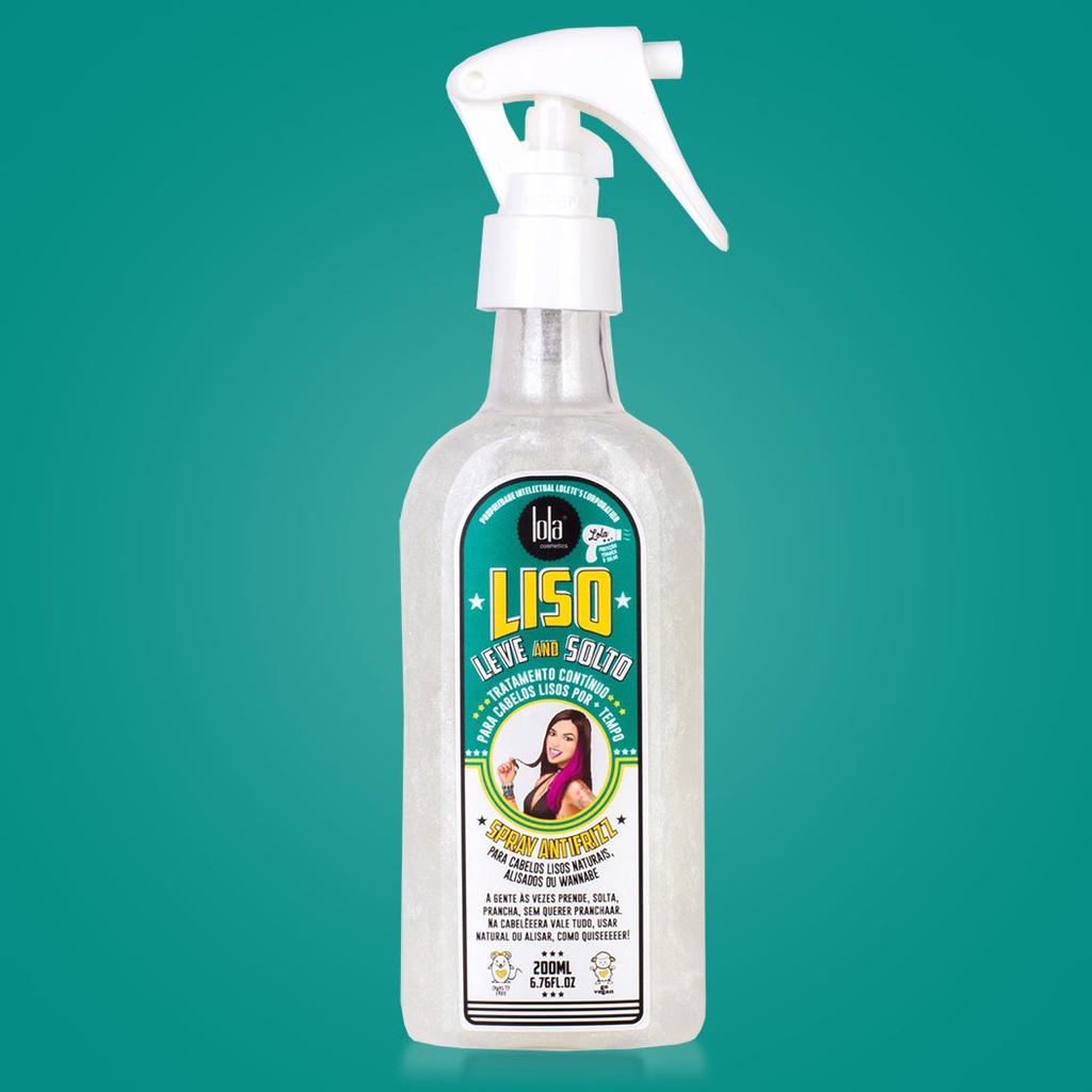 Lola Liso Leve and Solto Spray Antifrizz 200mL | Shopee Brasil