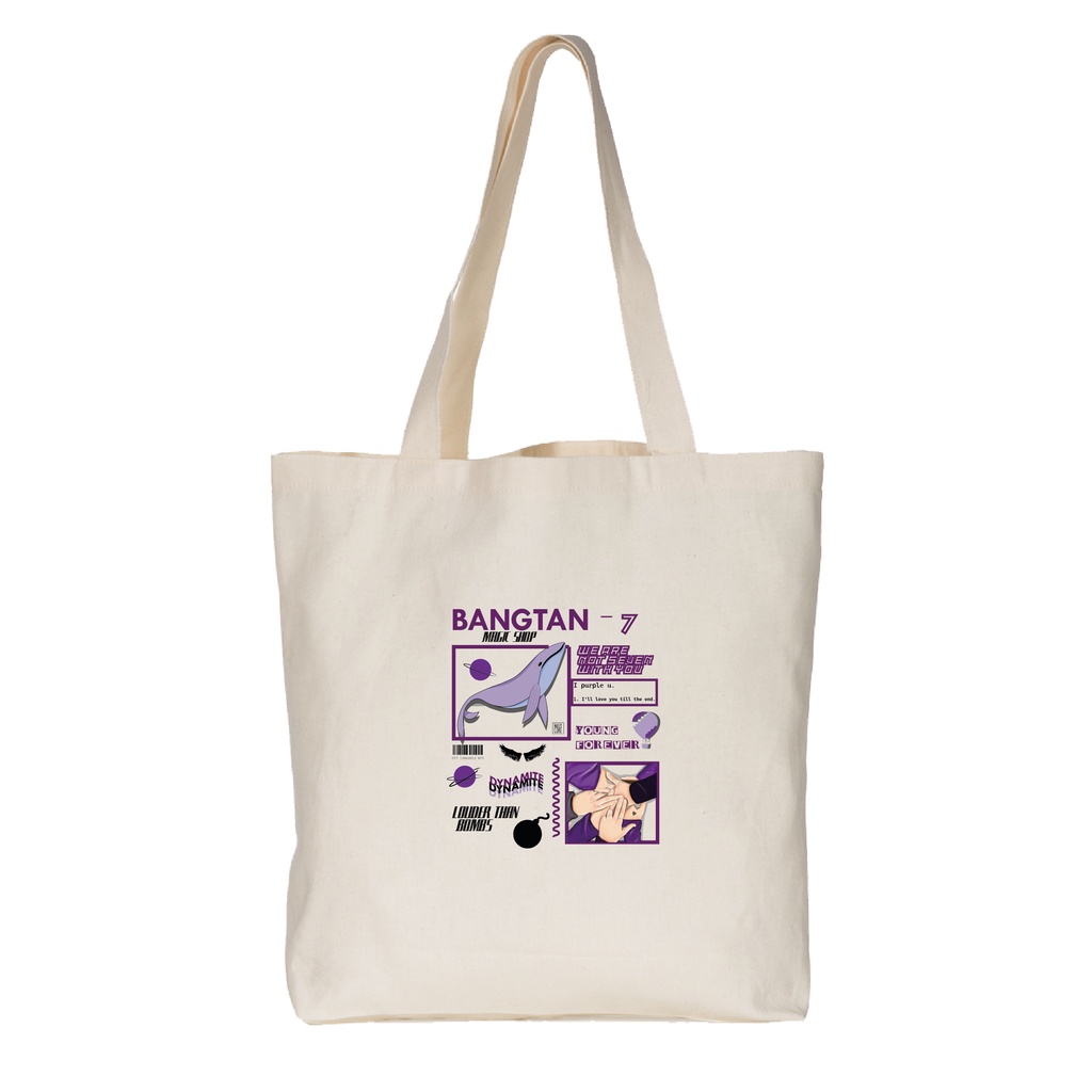 Ecobag BTS Vivaciarte OT7 40cmX30cm | Shopee Brasil