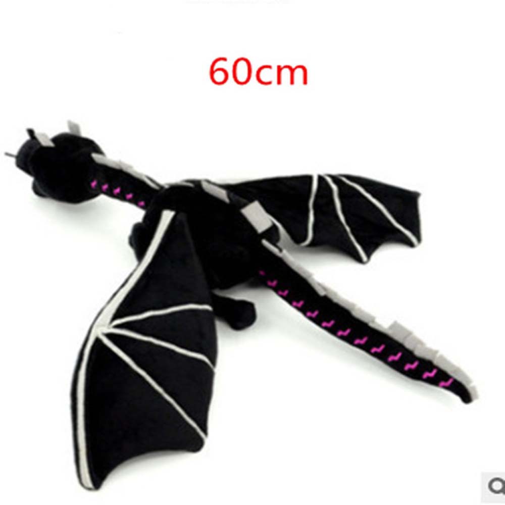 30cm/60cm Ender Dragon Plush Toys Pickaxe Black Minecraft Enderdragon ...