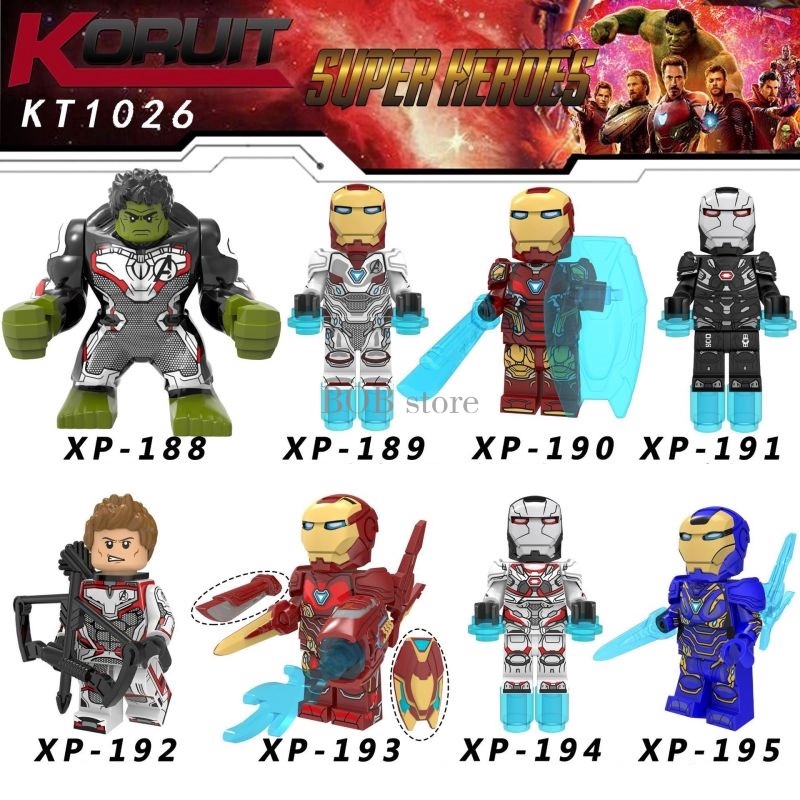 Blocos De Construção De Brinquedos Minifigures Vingadores 4 Homem De ...