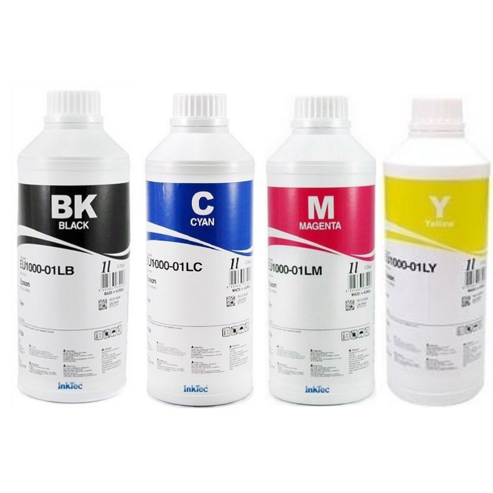 4 Litros Tinta Inktec Para Epson L210 L355 L365 L375 L395 L3110 L3150 ...