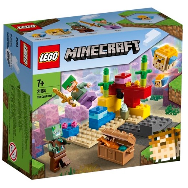 Lego Minecraft 21164 Coral Reef | Shopee Brasil
