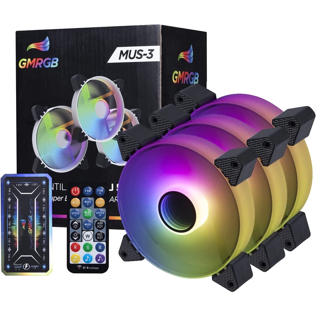 Kit 3x Cooler Fan Cooller Fan 120 LED RGB Ventiladores LED ARGB ...