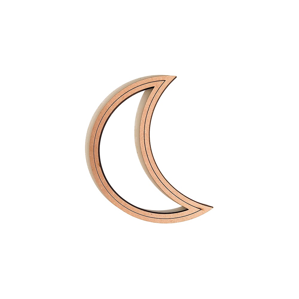 Bastidor meia lua de 15cm MDF Cru 6mm Moldura Bordado Crochê ...