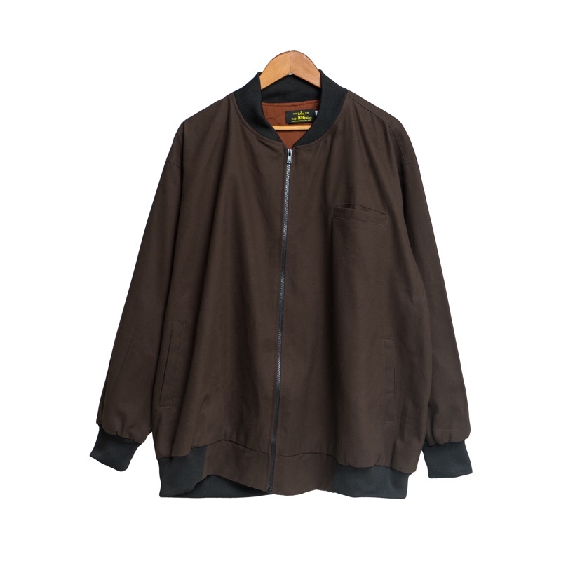 Jaqueta jumbo Dark Brown Tamanho Grande Jacket | Shopee Brasil