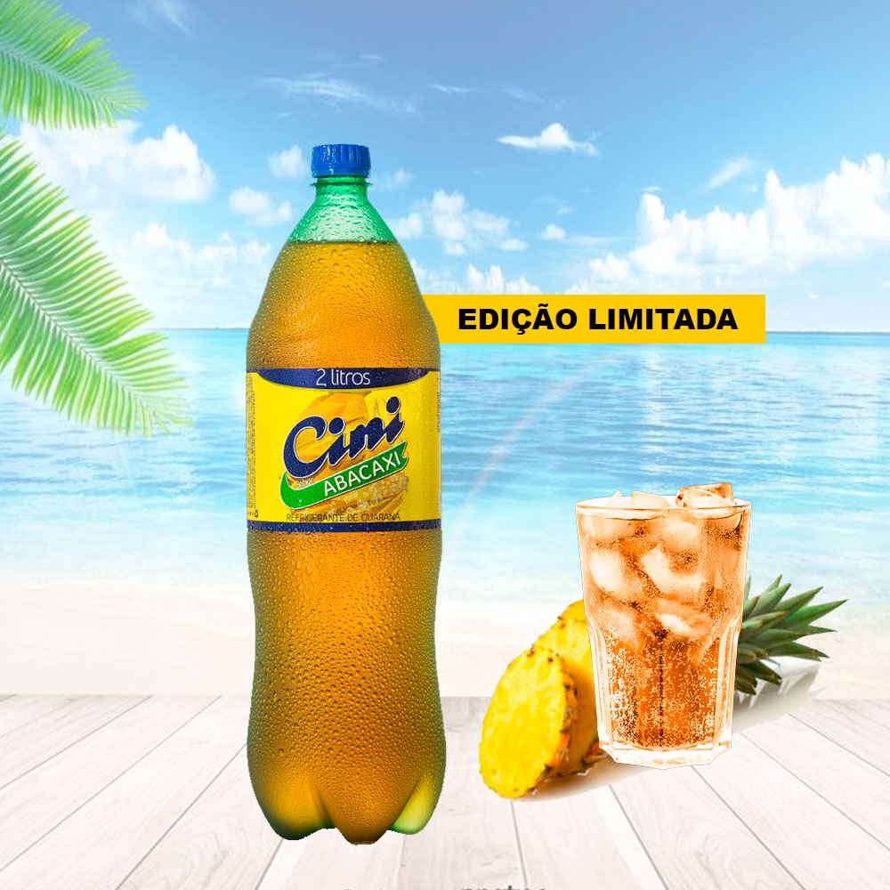 Refrigerante de Abacaxi 2 Litros Gasosa CINI | Shopee Brasil