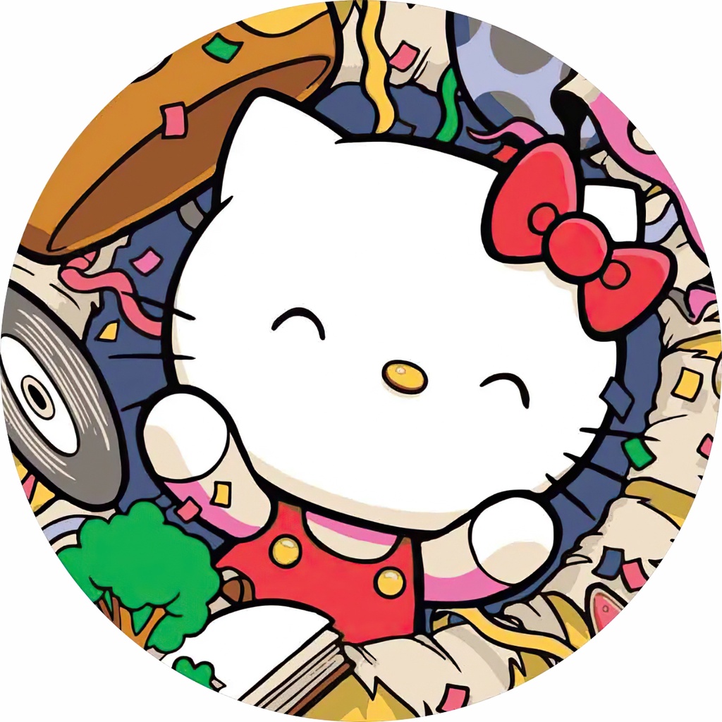 Painel Redondo Hello Kitty | Shopee Brasil