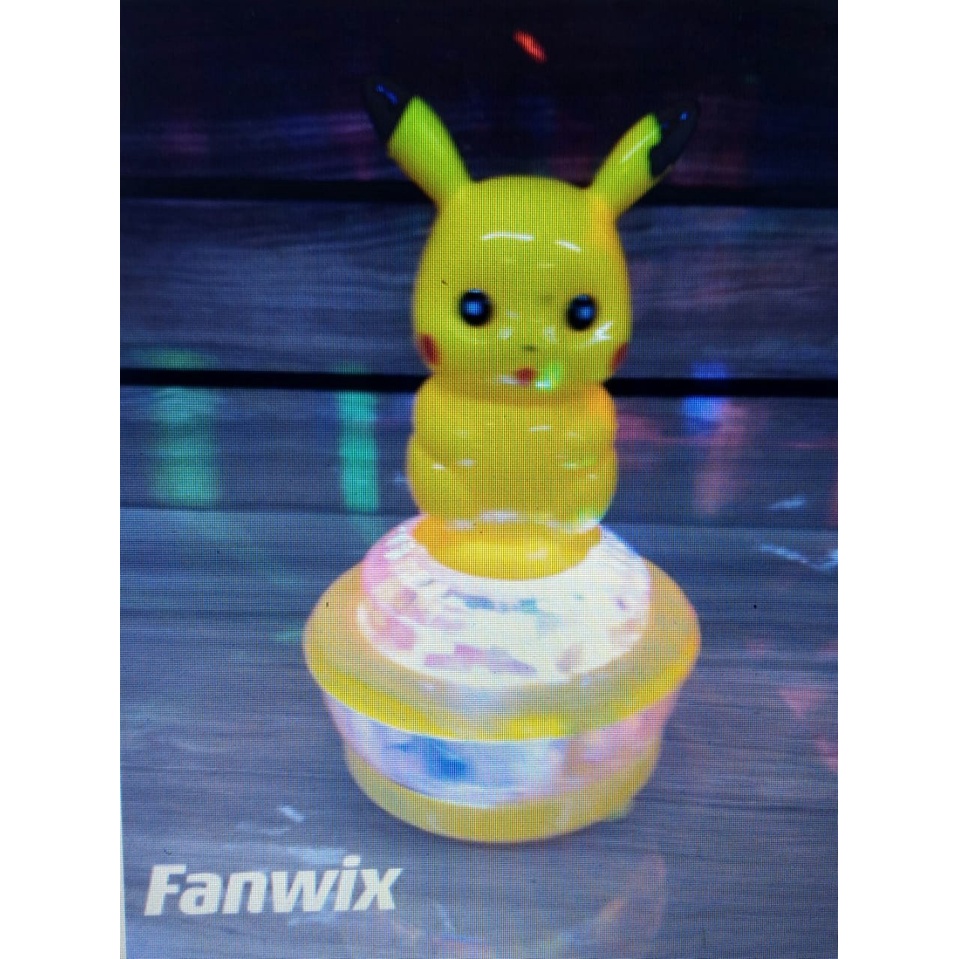 Brinquedo Pikachu Pokemon Musical Luminoso Som Bate Volta 360 graus ...
