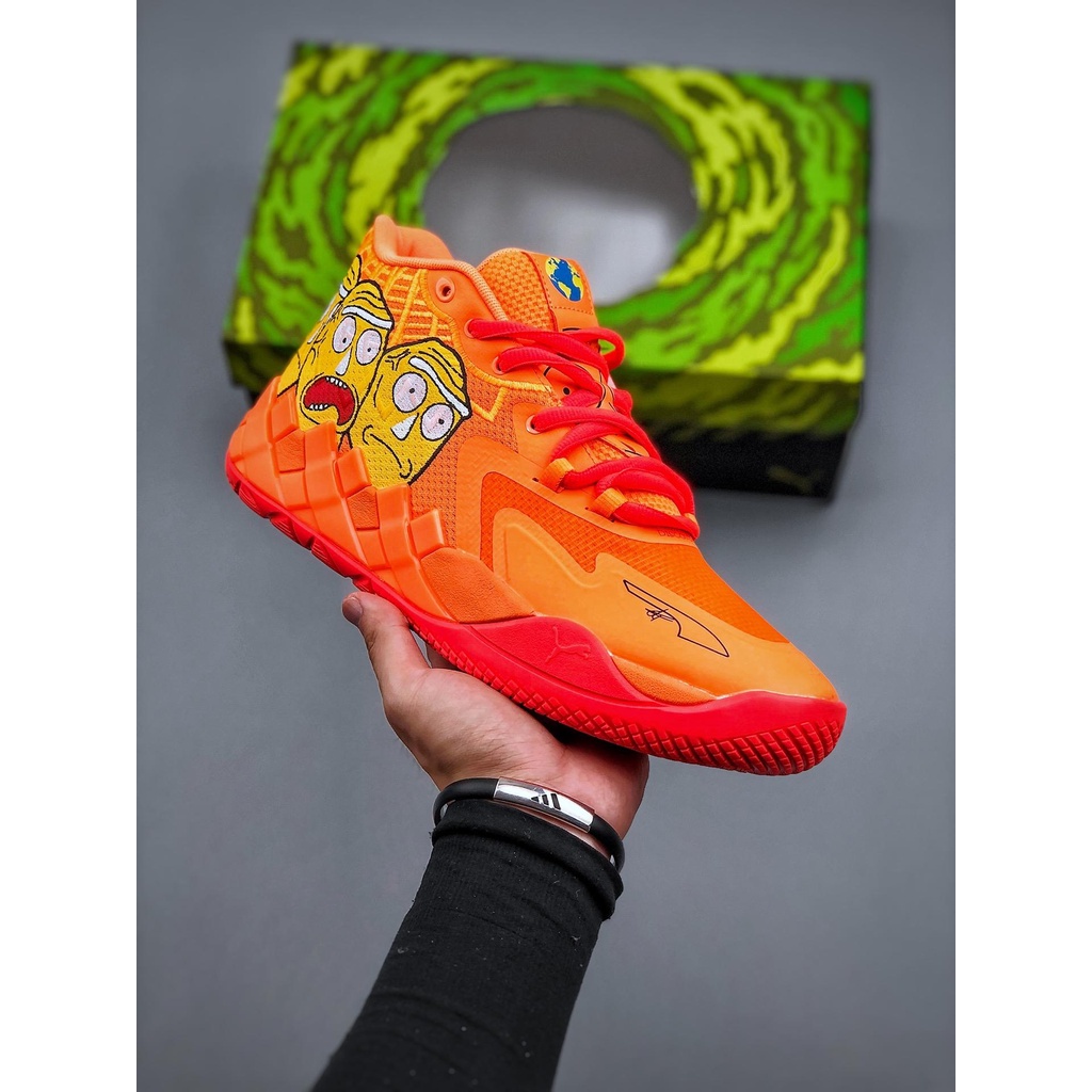 Rick E Morty X Puma mb . 01 Sapatos De Basquetebol Verde Vermelho ...
