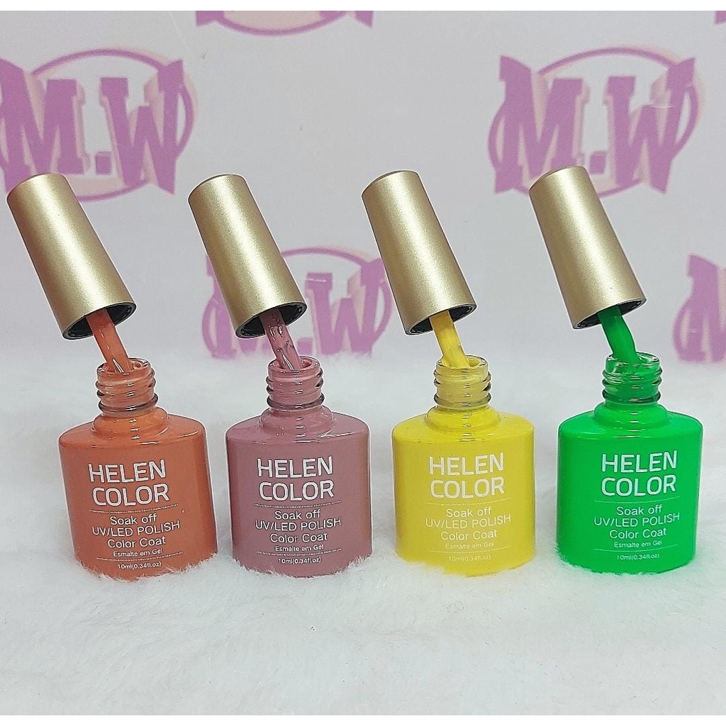 Esmalte Gel HELEN COLOR (Tabela 2) | Shopee Brasil