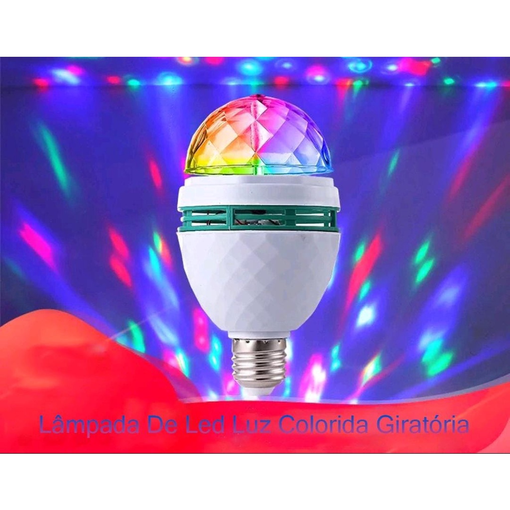Lampada Rotativa com Globo de Cristal Led 6w | Shopee Brasil