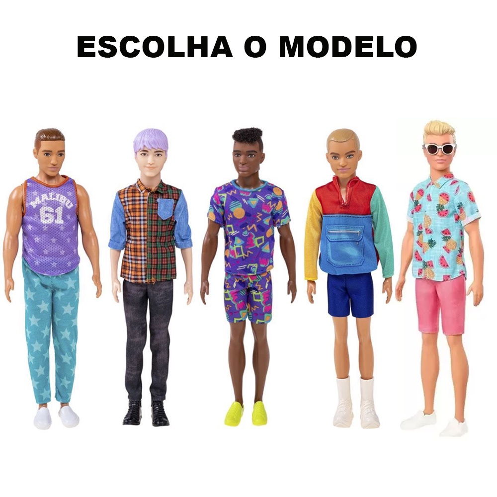 Barbie Boneco Ken - Mattel (Escolha o Modelo) - Escorrega o Preço