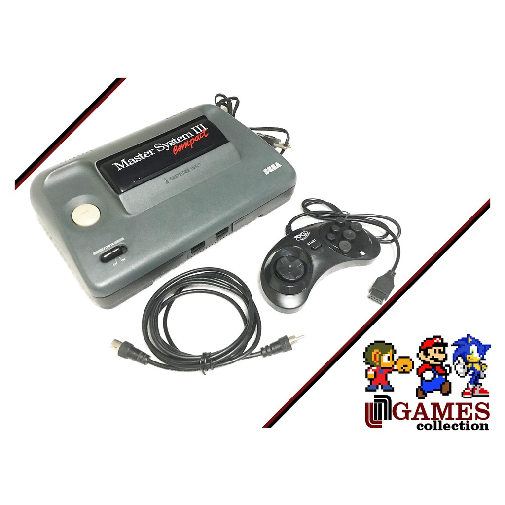 Master System 3 Compact com Alex Kidd na memória, completo e impecável ...