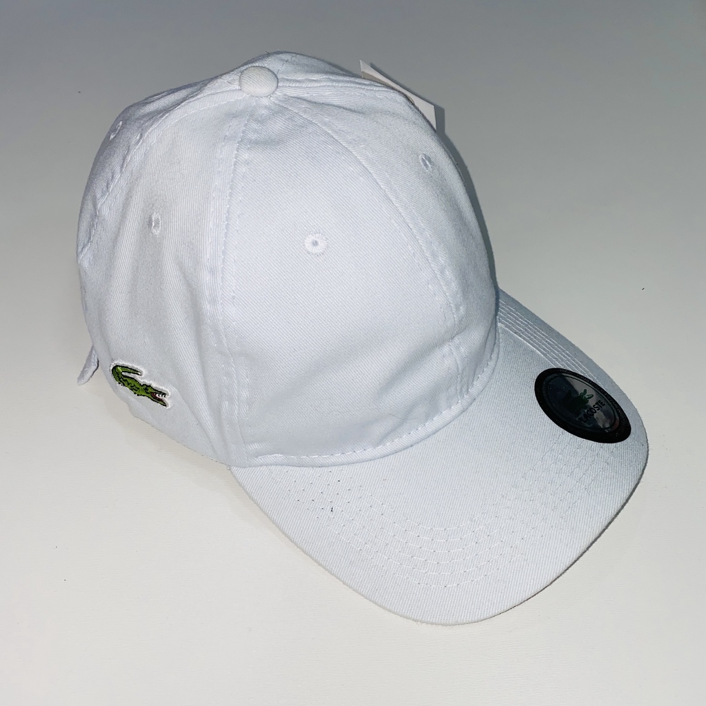 BONÉ LACOSTE BRANCO LANÇAMENTO símbolo COSTURADO NA LATERAL COM ...