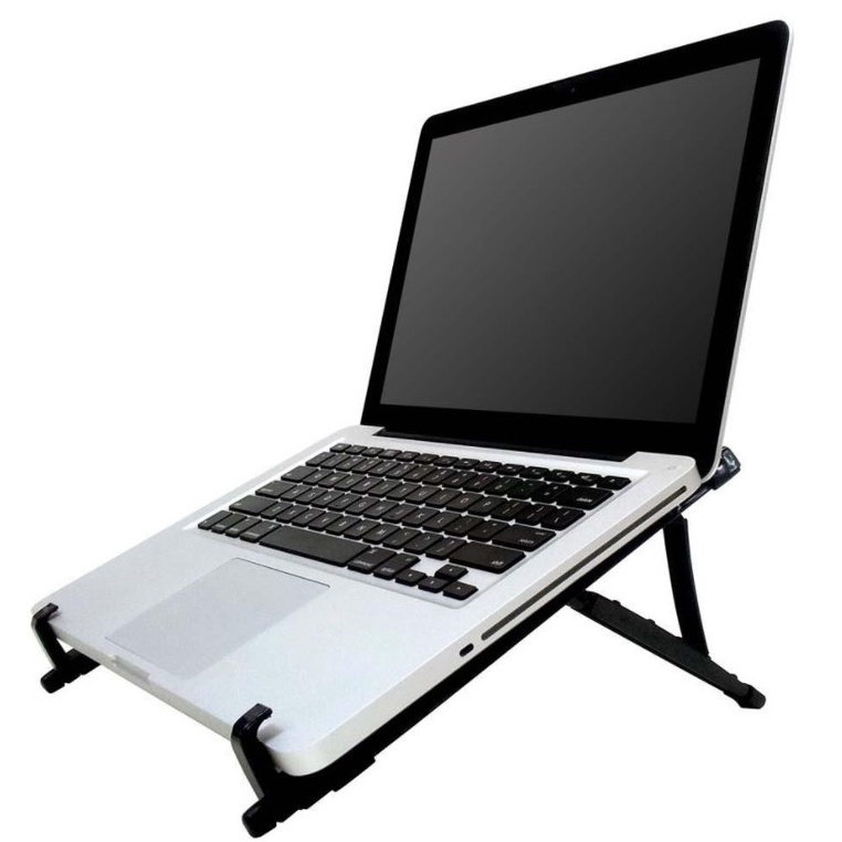 Suporte Base para Notebook Preto Regulável Plástico ABS Reforçado ...