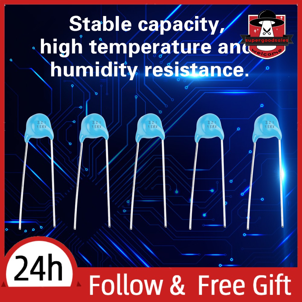 (Em Estoque) Kit Capacitor 221k 220pF 15KV 15000V | Shopee Brasil
