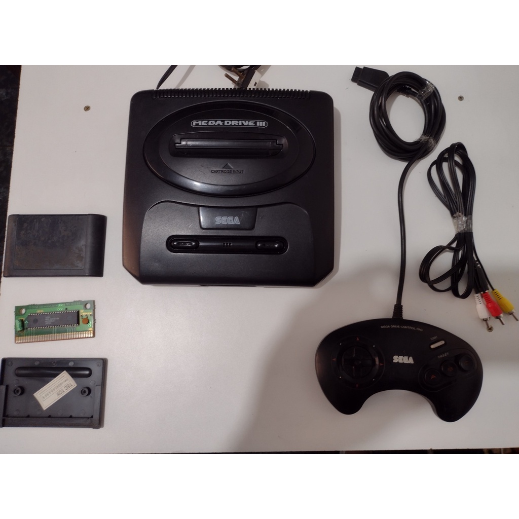 Console Mega Drive 3 Completo Tectoy + Controle Original + Fita ...