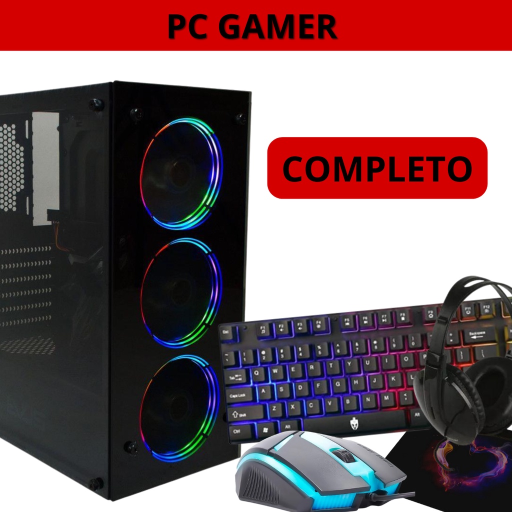Cpu Computador Gamer Barato Core I5 Com Placa De Video + Perifericos ...