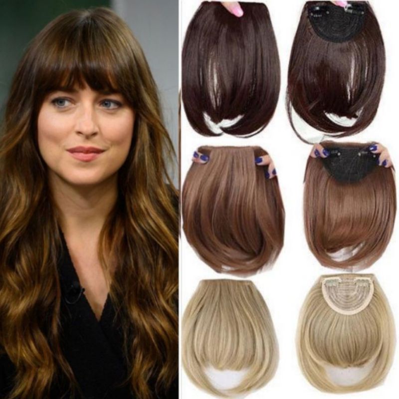 Franja falsa volume extra cabelo luxo | Shopee Brasil
