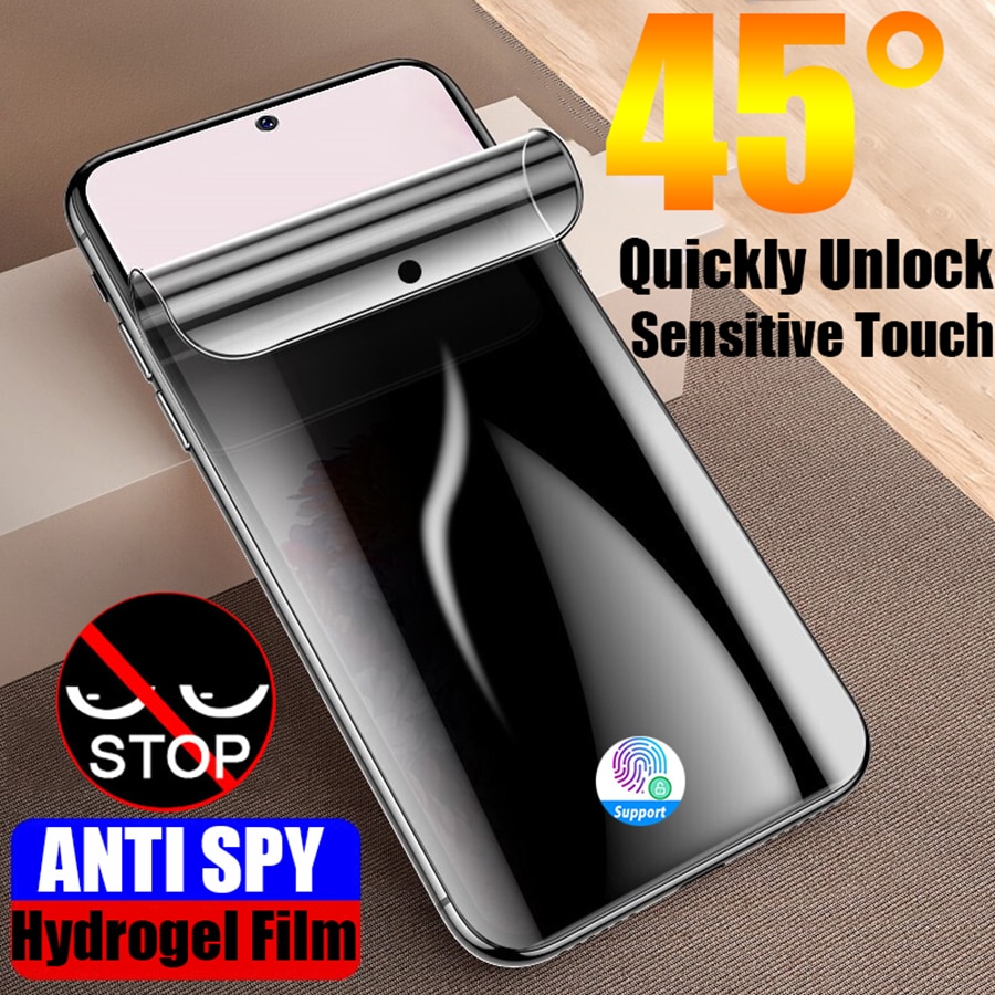3D Anti Spy Hydrogel Film For Samsung S8 S9 S10 S20 S21 S22 Ultra Privacy Peep Screen Protector ...