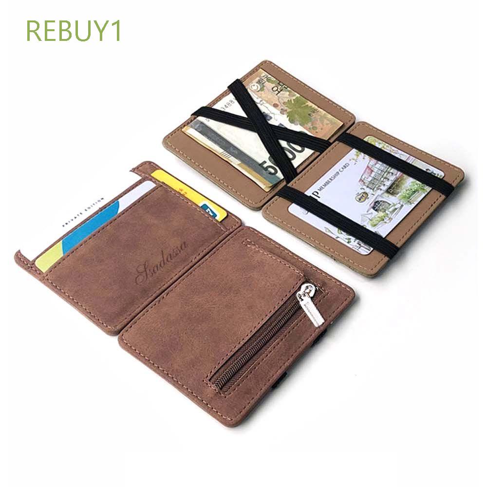 REBUY1 Zipper Bag Multi Slot Coin Pocket Coin Purse Card Case Slim ...